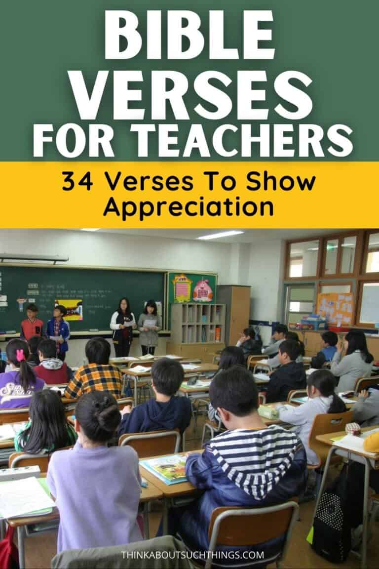 30 Uplifting Bible Verses For Teachers [With Images] | Think About Such ...