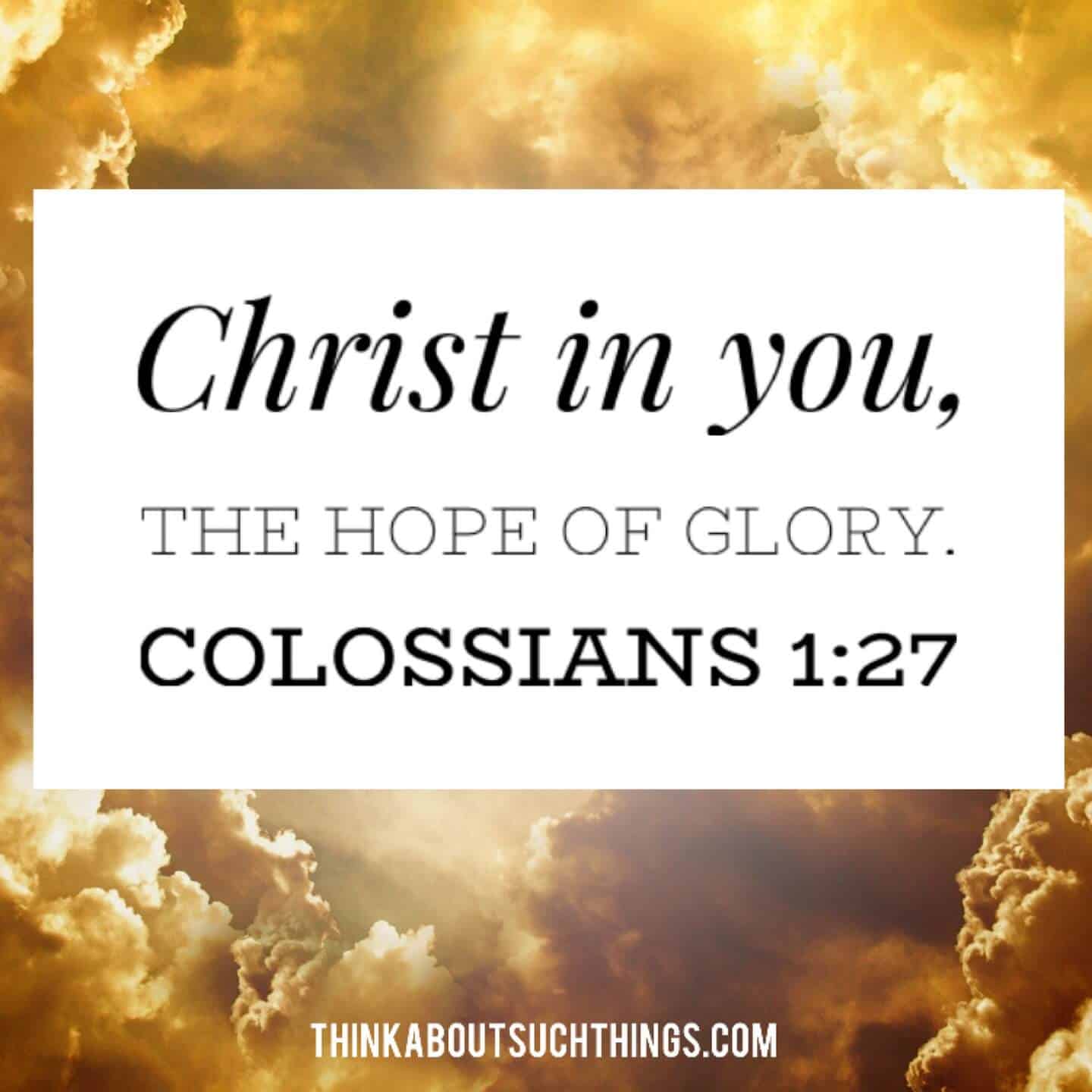 Hope Raising Scriptures To Lift Up Your Day - Think About Such Things