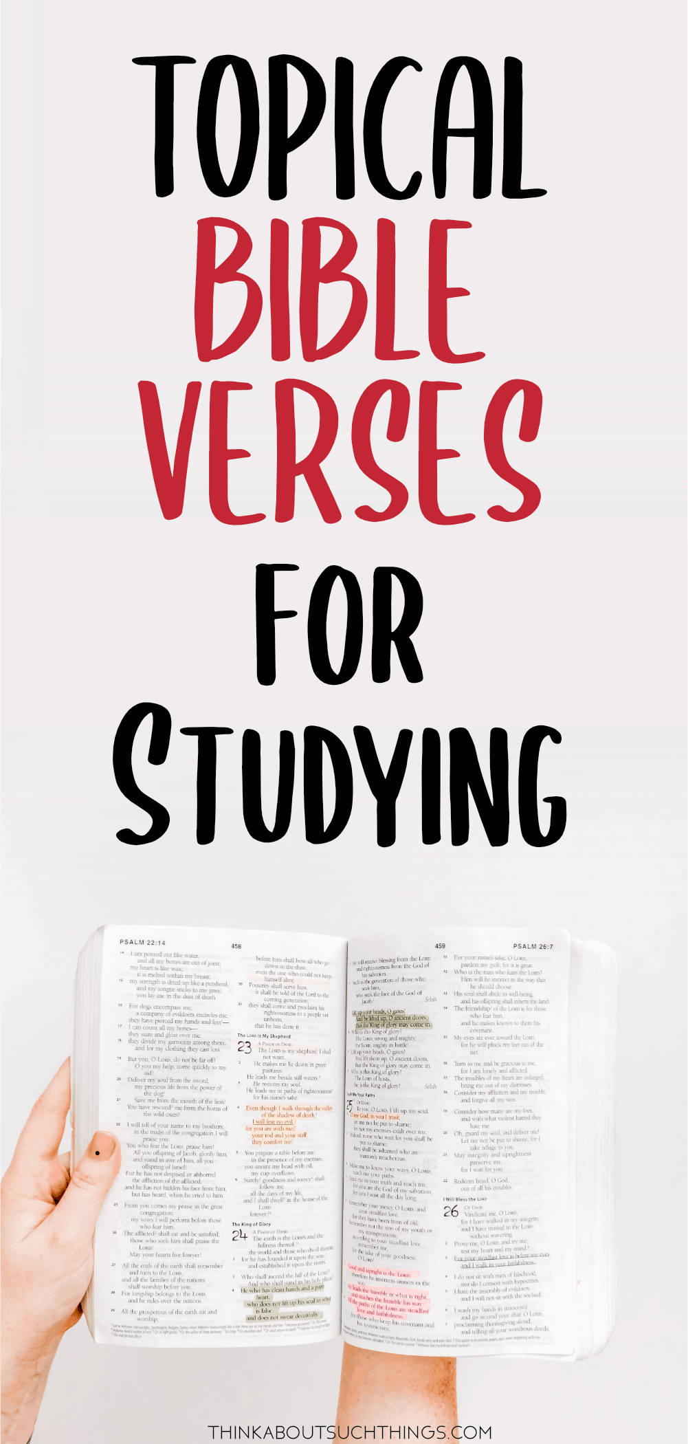 Topical Bible Verses | Think About Such Things