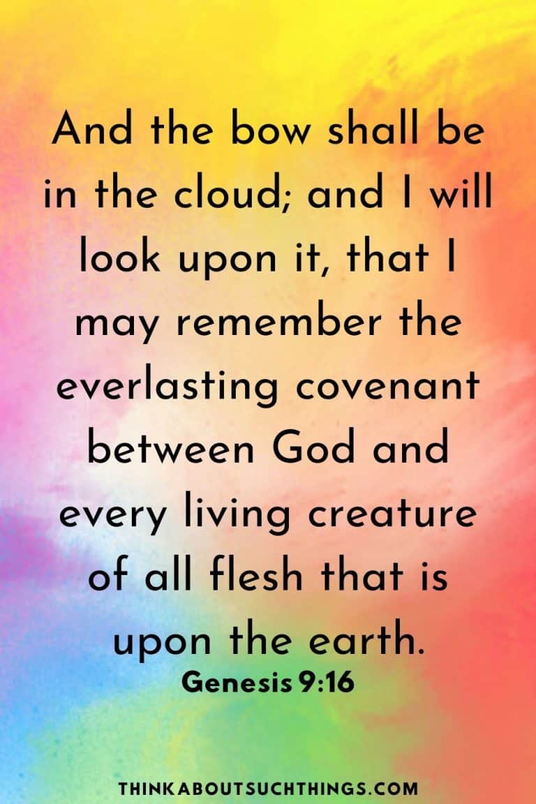 Beautiful Bible Verses About Rainbows | Think About Such Things