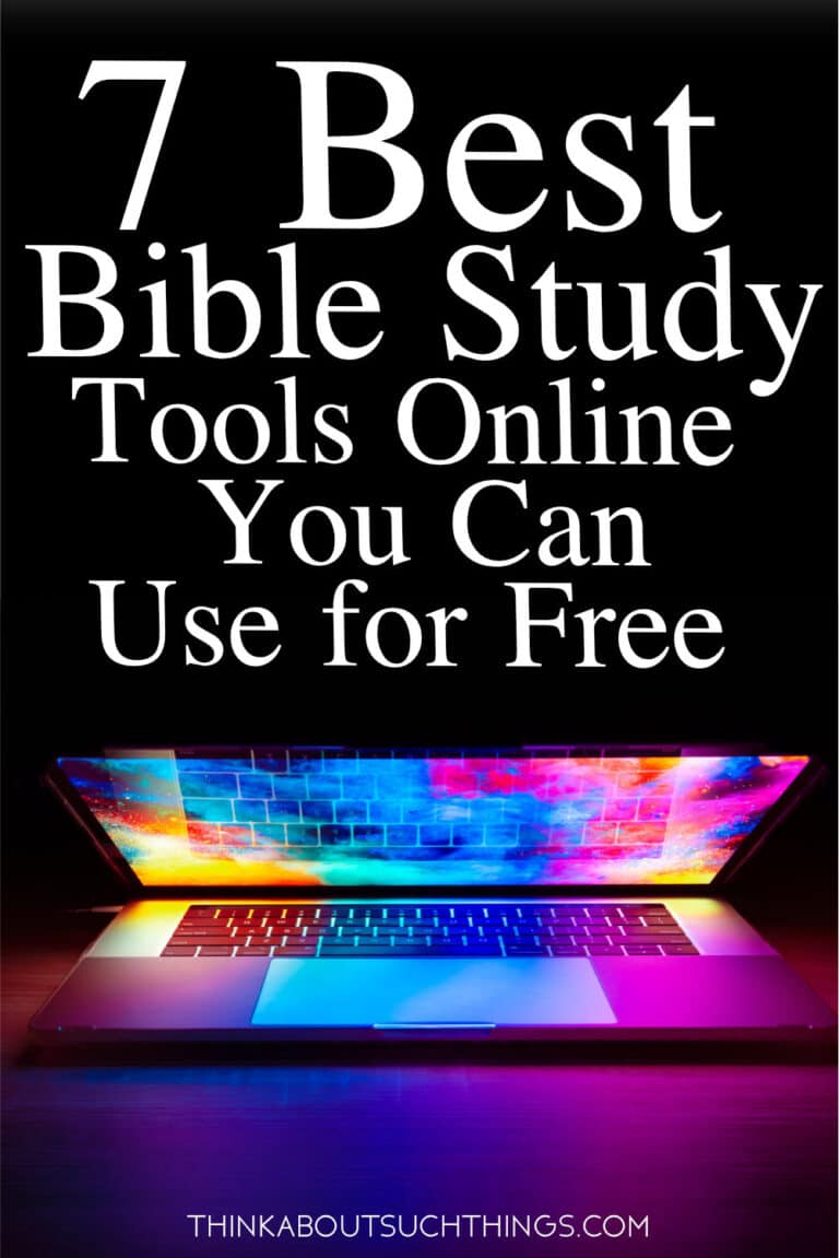 7 Best Bible Study Tools Online You Can Use For Free | Think About Such ...