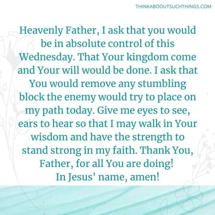 Wednesday Prayer: Powerful Prayers To Declare And Share [With Images ...