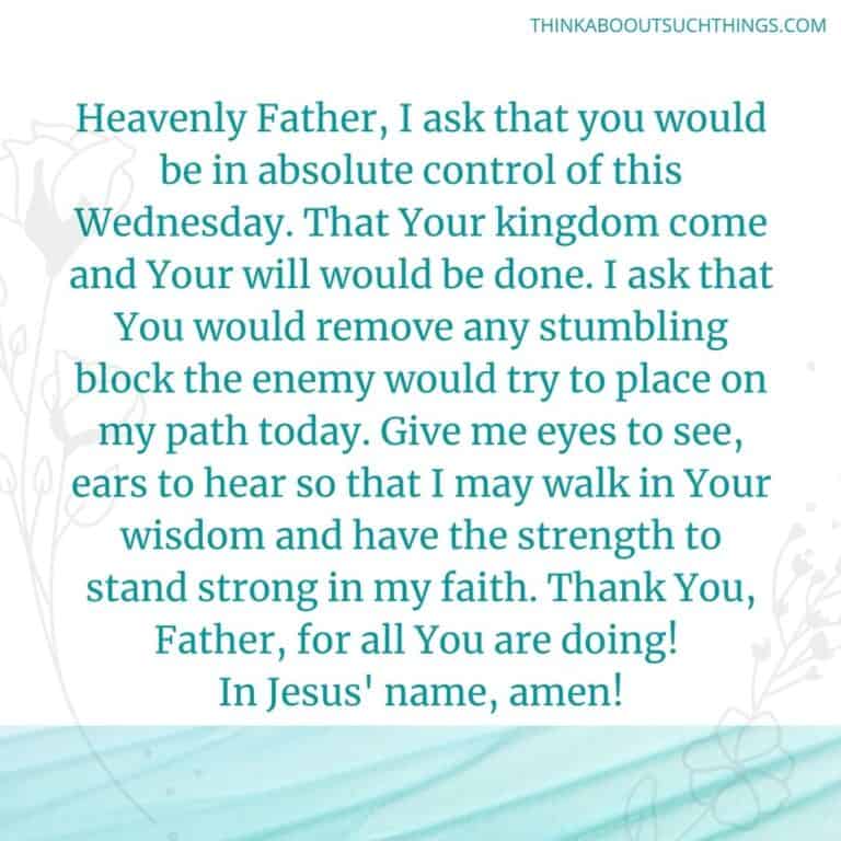 Wednesday Prayer: Powerful Prayers To Declare And Share [With Images ...
