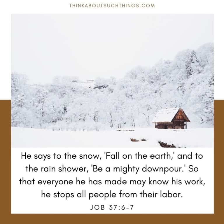 22 Interesting Winter Bible Verses | Think About Such Things