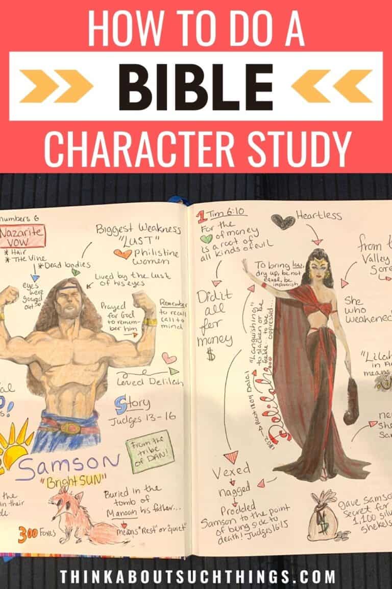 Bible Character Study 101 (How-To Guide) | Think About Such Things