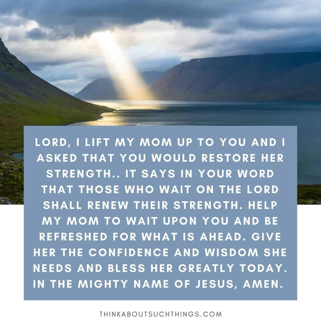 12 Mighty Powerful Prayers For Mom | Think About Such Things