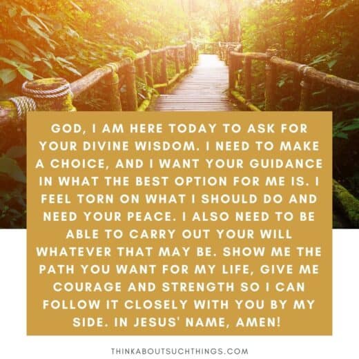 11 Mighty Prayers For Guidance And Wisdom For Your Life | Think About ...