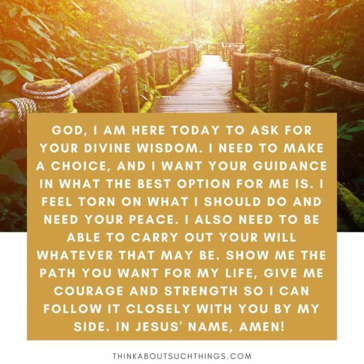 11 Mighty Prayers For Guidance And Wisdom For Your Life | Think About ...