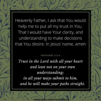 8 Inspirational Prayers For Clarity | Think About Such Things