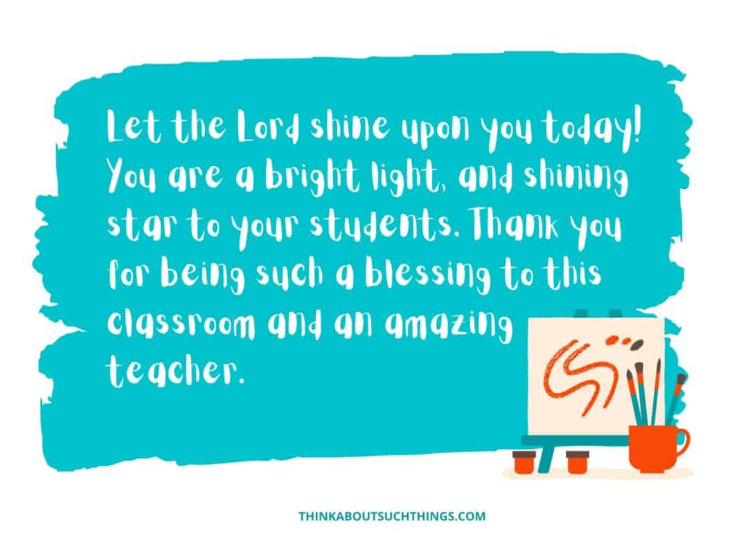 24 Uplifting Blessings For Teachers | Think About Such Things
