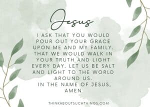 8 Inspiring Prayers For Grace In Your Life | Think About Such Things