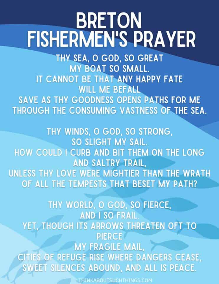 The Fisherman’s Prayer, Breton, And Other Fishing Prayers | Think About ...