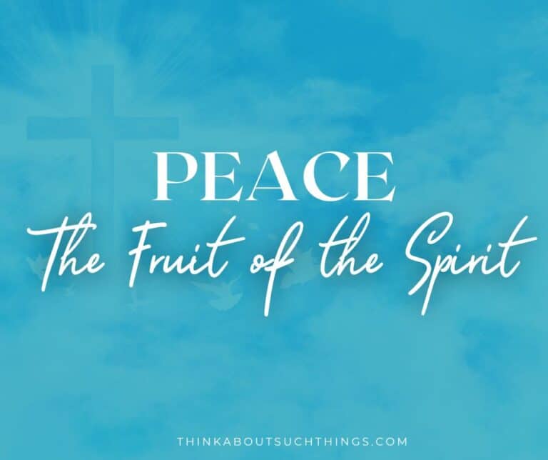 A Powerful Look At The Fruit Of The Spirit: Peace | Think About Such Things
