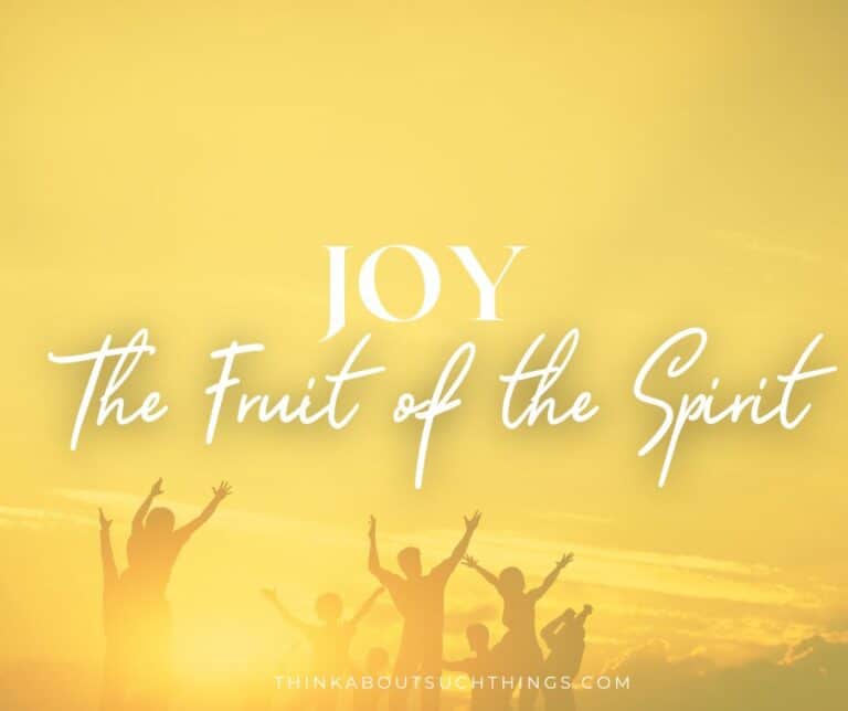 A Powerful Look At The Fruit Of The Spirit: Joy | Think About Such Things