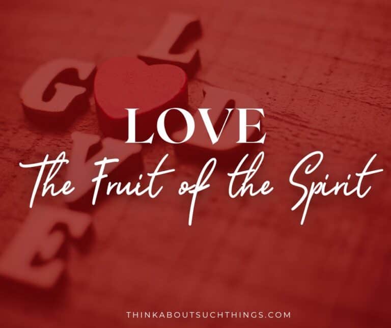 A Powerful Look At The Fruit Of The Spirit: Love | Think About Such Things