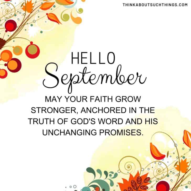 28 Beautiful September Blessings: Images & Quotes | Think About Such Things