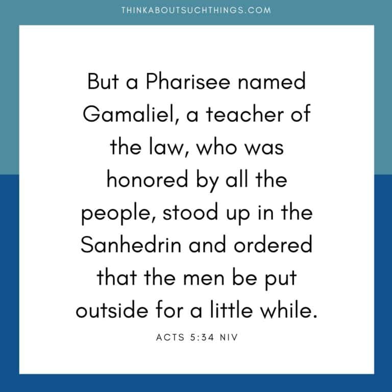 Gamaliel In The Bible: The Influential Pharisee | Think About Such Things