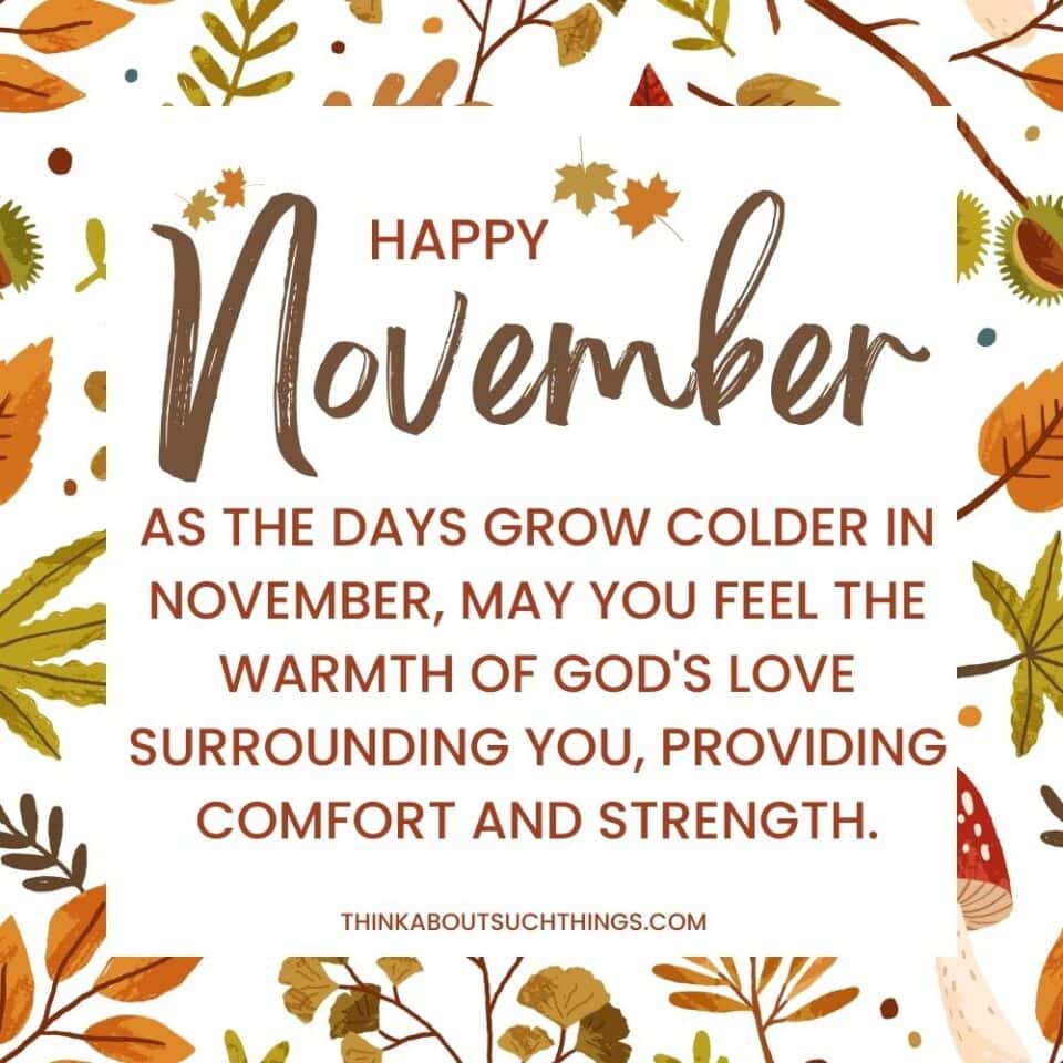 32 Beautiful November Blessings To Share This Fall | Think About Such ...