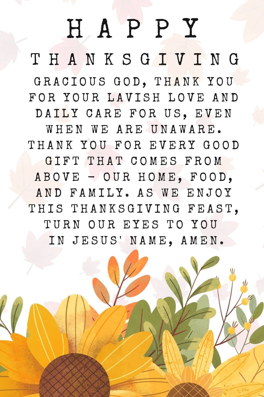 10 Simple Thanksgiving Dinner Prayers To Say Grace | Think About Such ...