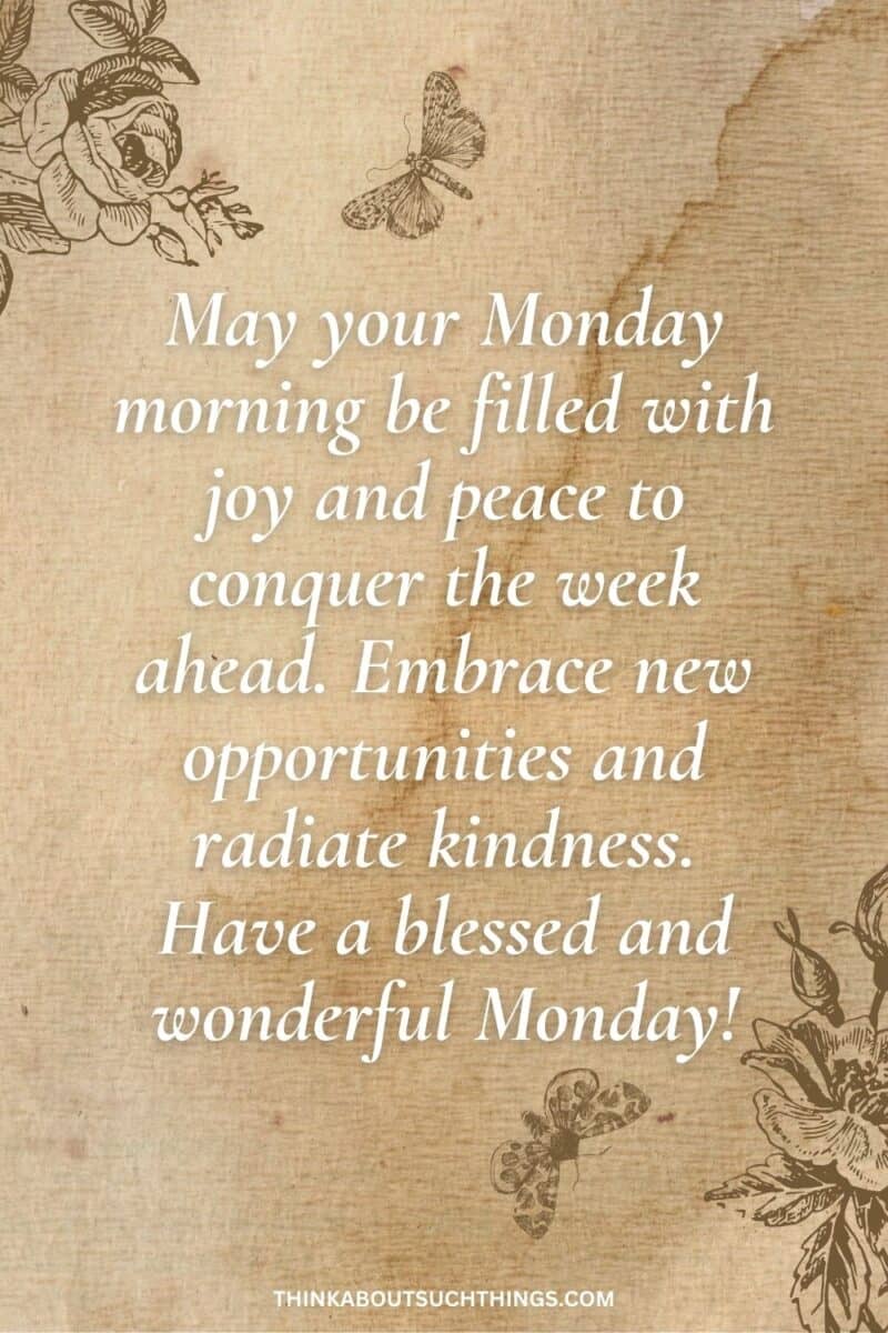 42 Monday Blessings: Beautiful Blessings To Share And Pray [With Images ...