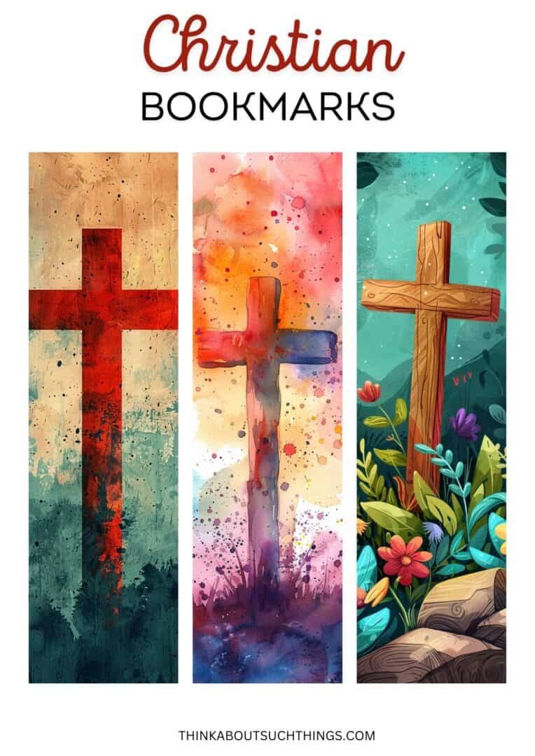 30 Free Christian Bookmarks You Can Print | Think About Such Things