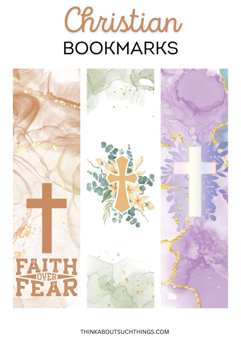 30 Free Christian Bookmarks You Can Print | Think About Such Things