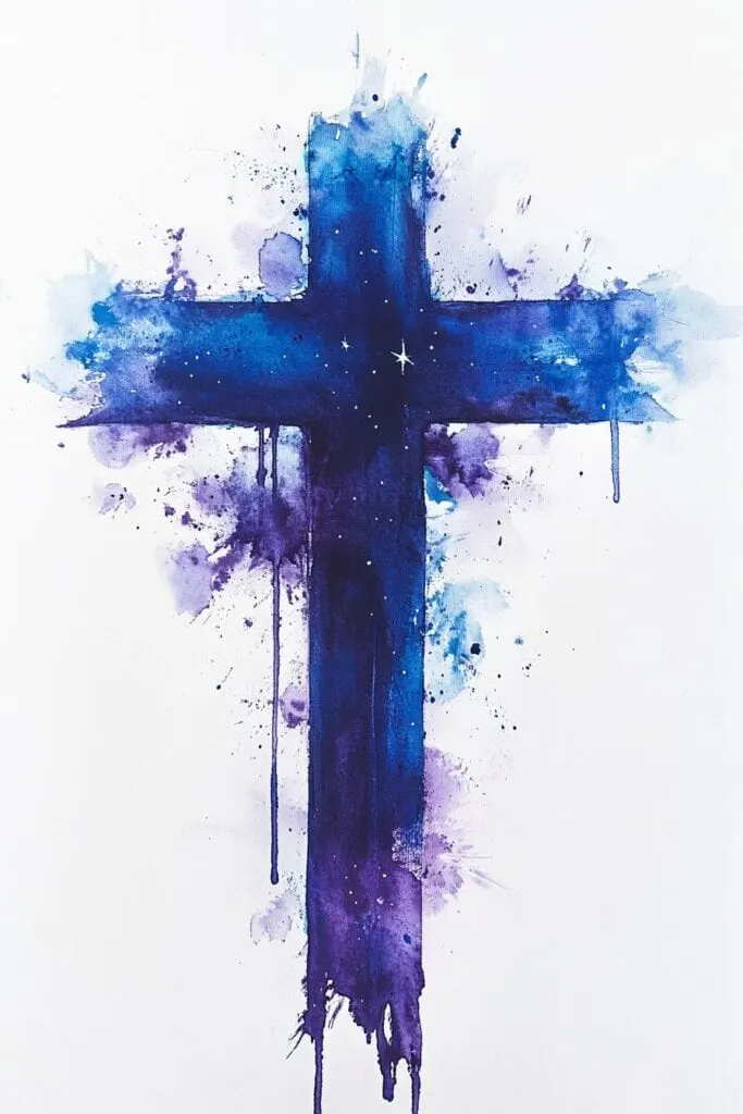 100+ Watercolor Cross Paintings To Inspire Your Inner Artists | Think ...