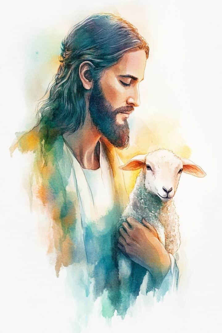 60 Jesus Watercolor Paintings To Inspire Your Faith | Think About Such ...