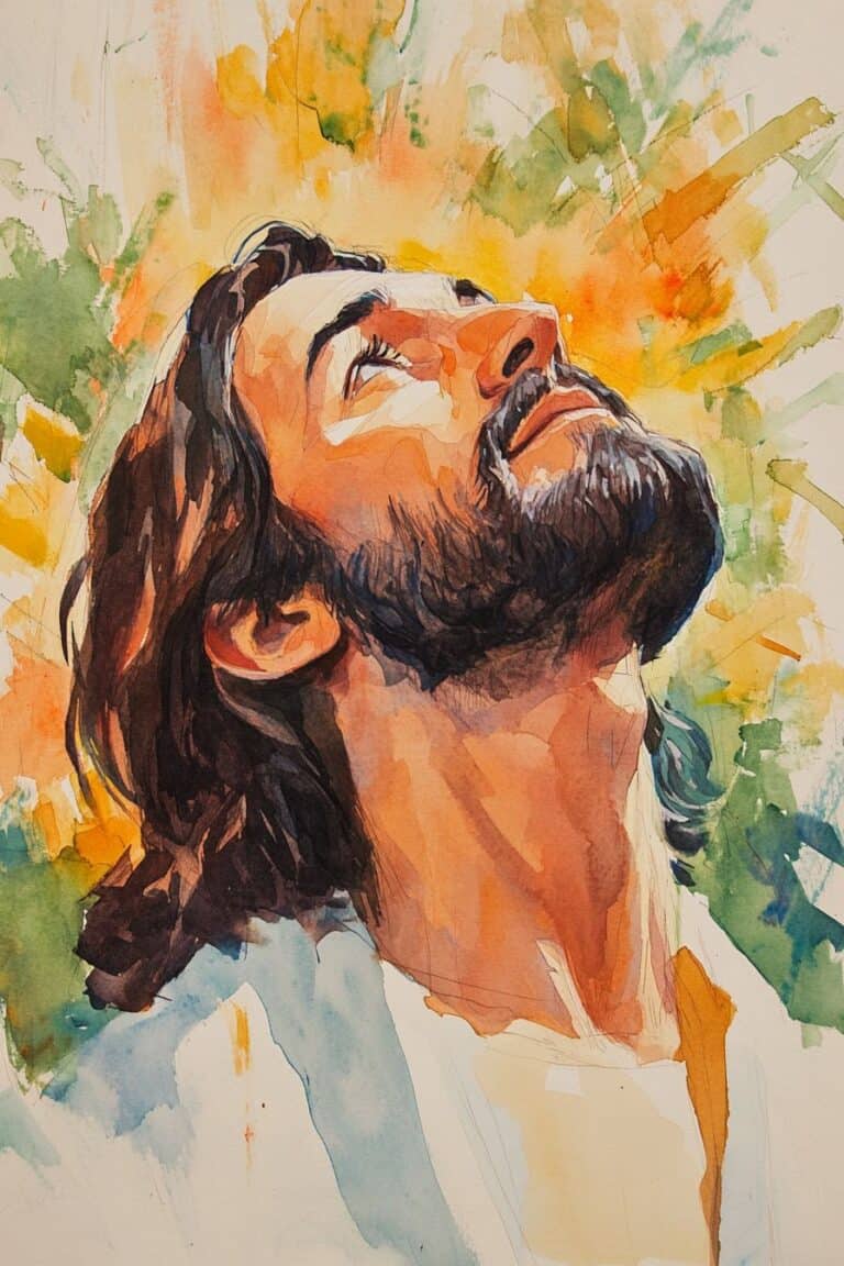 60 Jesus Watercolor Paintings To Inspire Your Faith | Think About Such ...