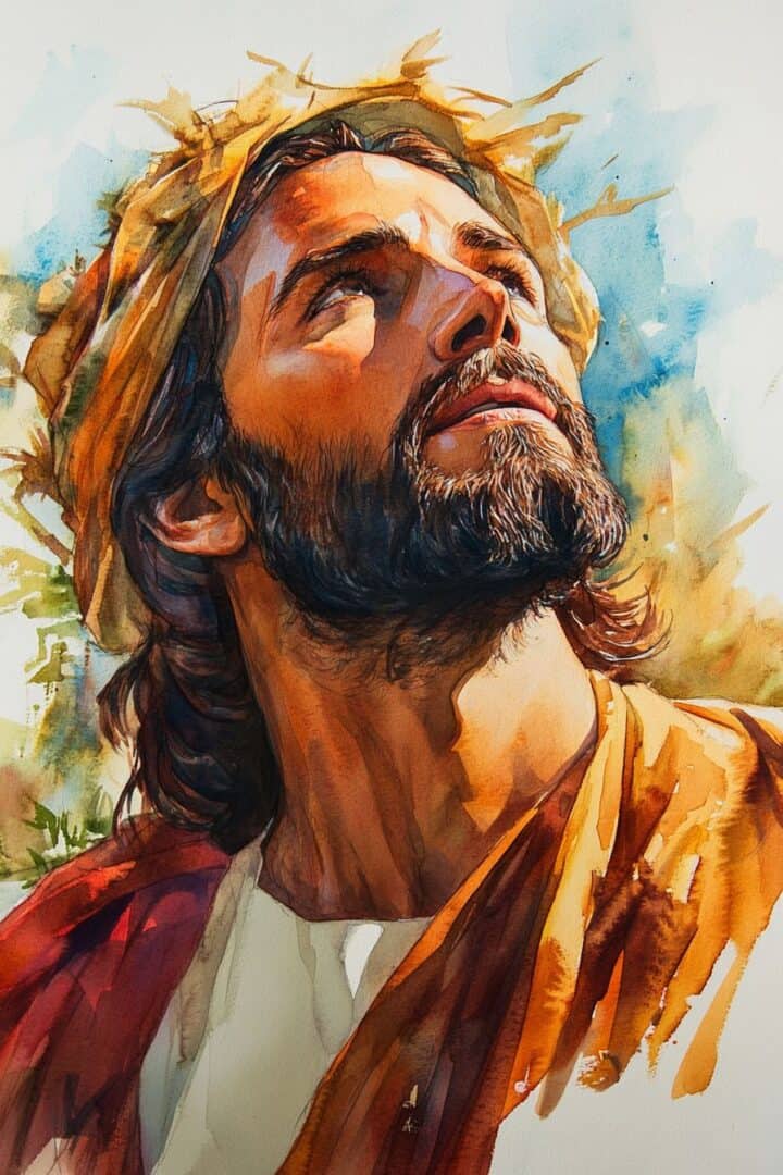 60 Jesus Watercolor Paintings To Inspire Your Faith | Think About Such ...