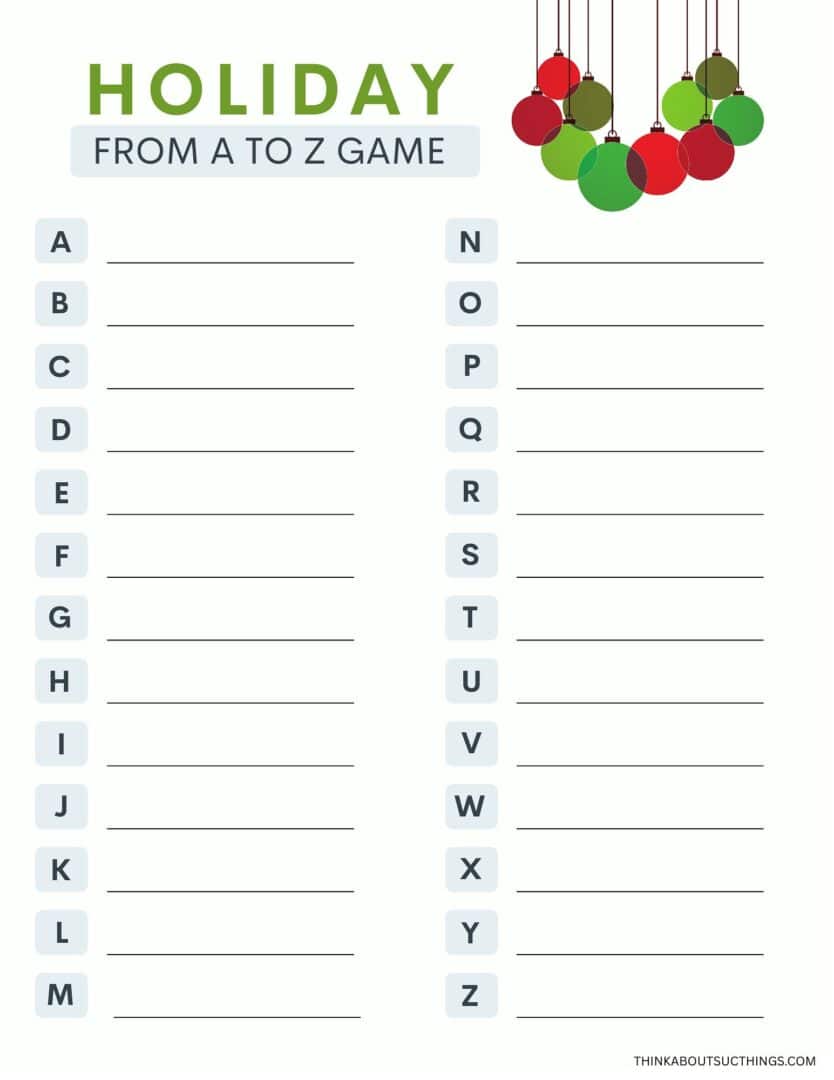 10 Fun Christmas Ice Breaker Games | Think About Such Things