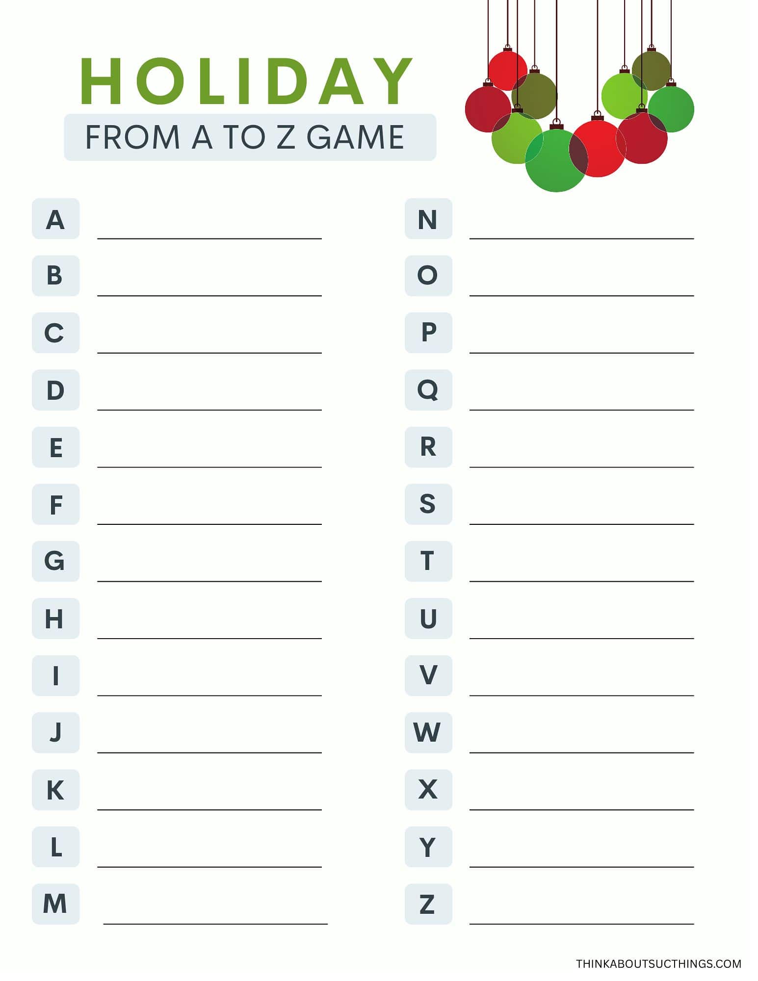 10 Fun Christmas Ice Breaker Games | Think About Such Things