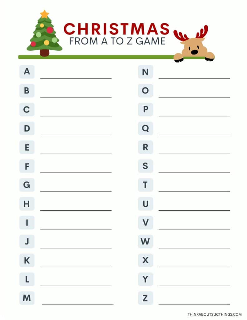 10 Fun Christmas Ice Breaker Games | Think About Such Things